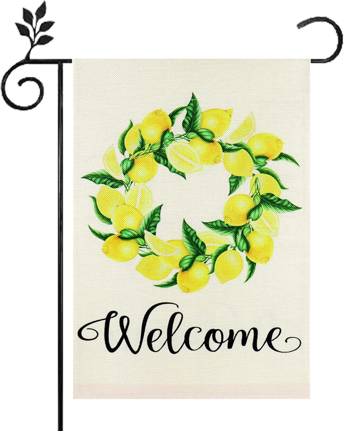 Amazon.com : Cyodoos Summer Lemon Flower Garden Flag 18x12 Double Sided ...