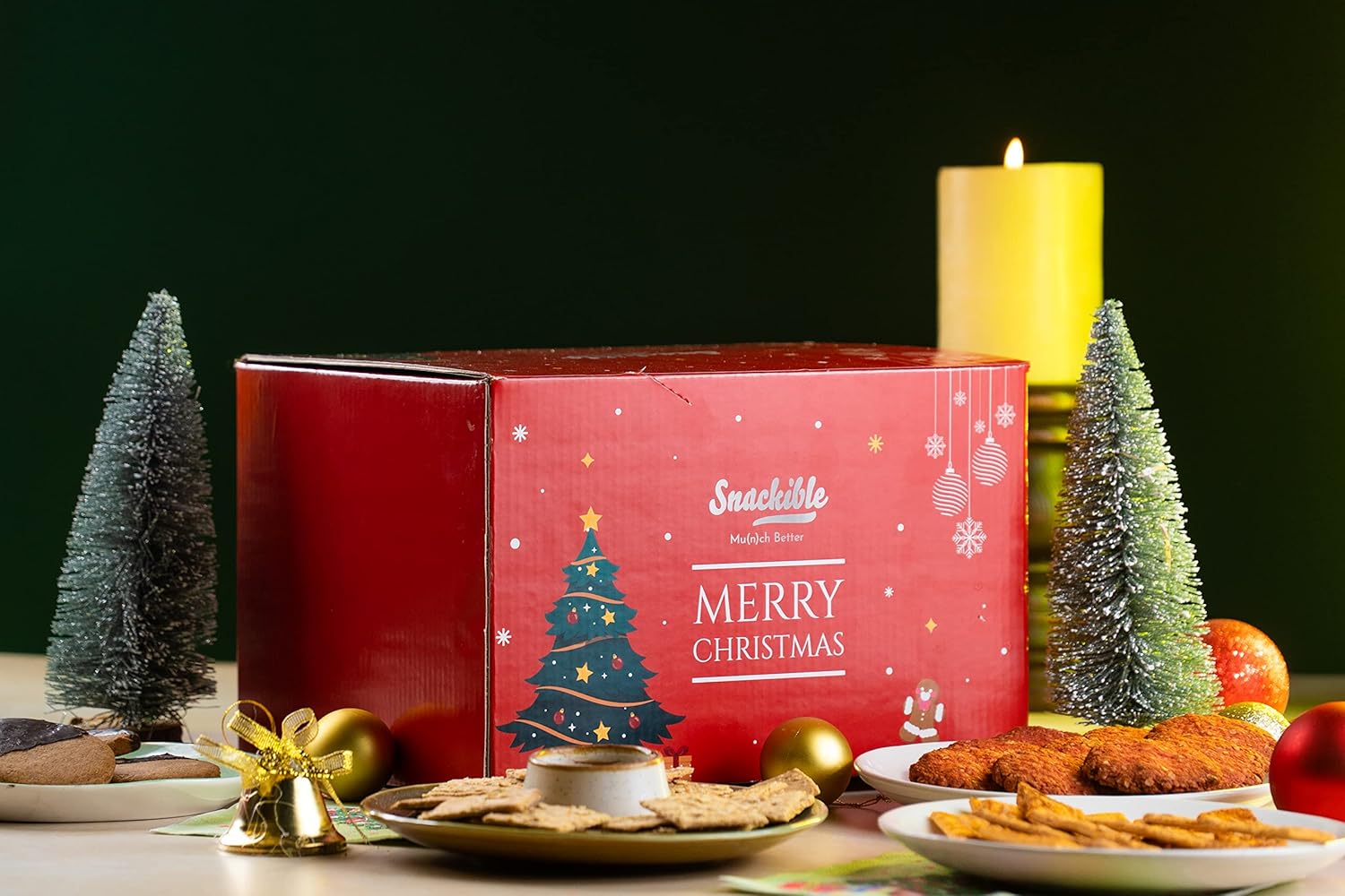 Snackible Healthy Wholesome Christmas Box | Box of 10 Healthy Snacks ...