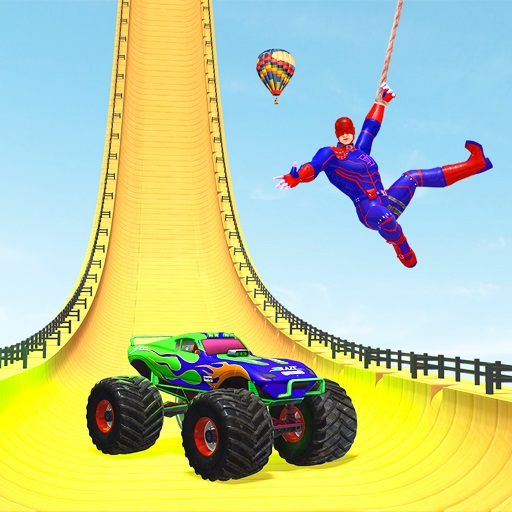 Monster Truck Ramp: Car Games with Mega Ramps Car stunt Monster Ramps ...