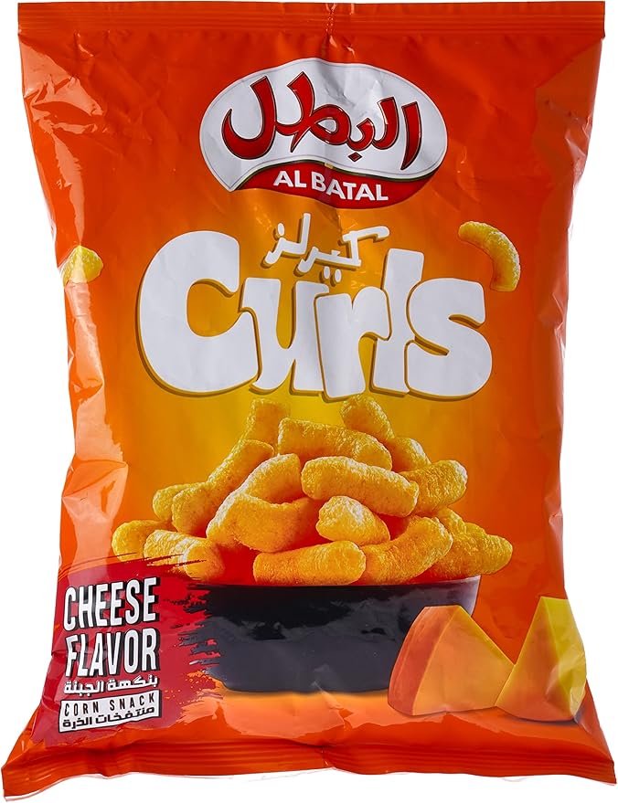 Al Batal Cheese Corn Curls, 90 g : Buy Online at Best Price in KSA ...