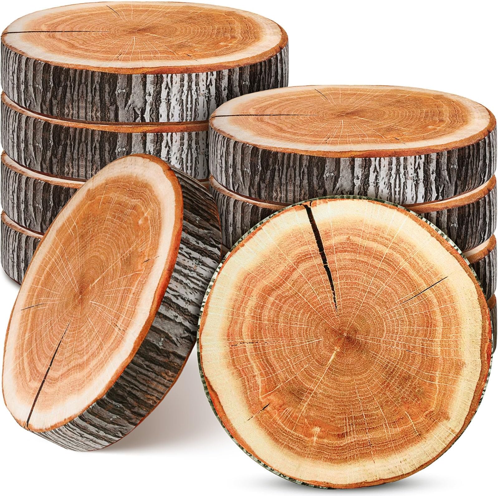 Amazon.com: 15 Pcs Decorative Round Throw Pillow, 15.75 Inch Stump ...