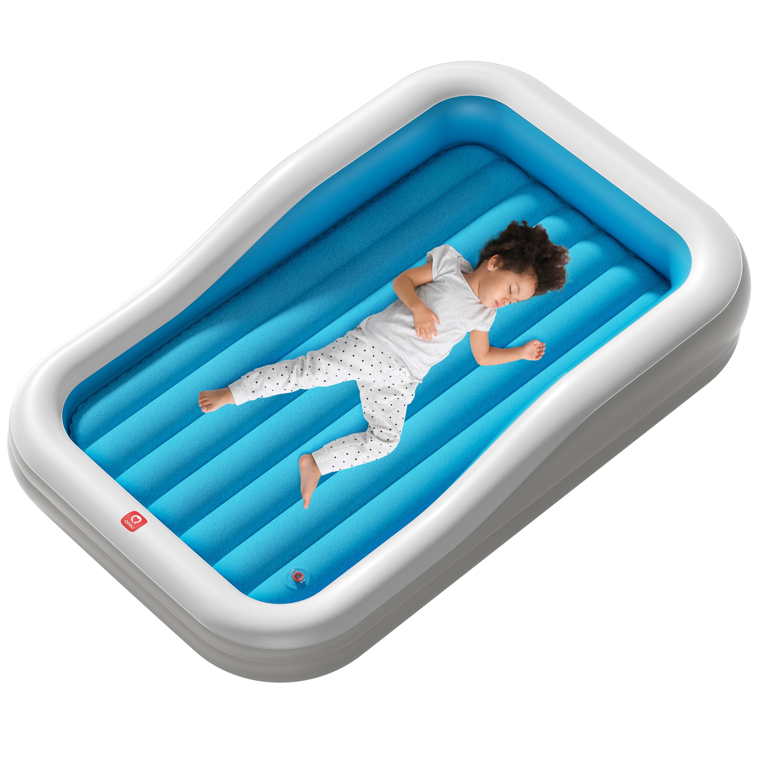 Amazon.com: QPAU Larger Inflatable Toddler Travel Bed, Portable Kids ...