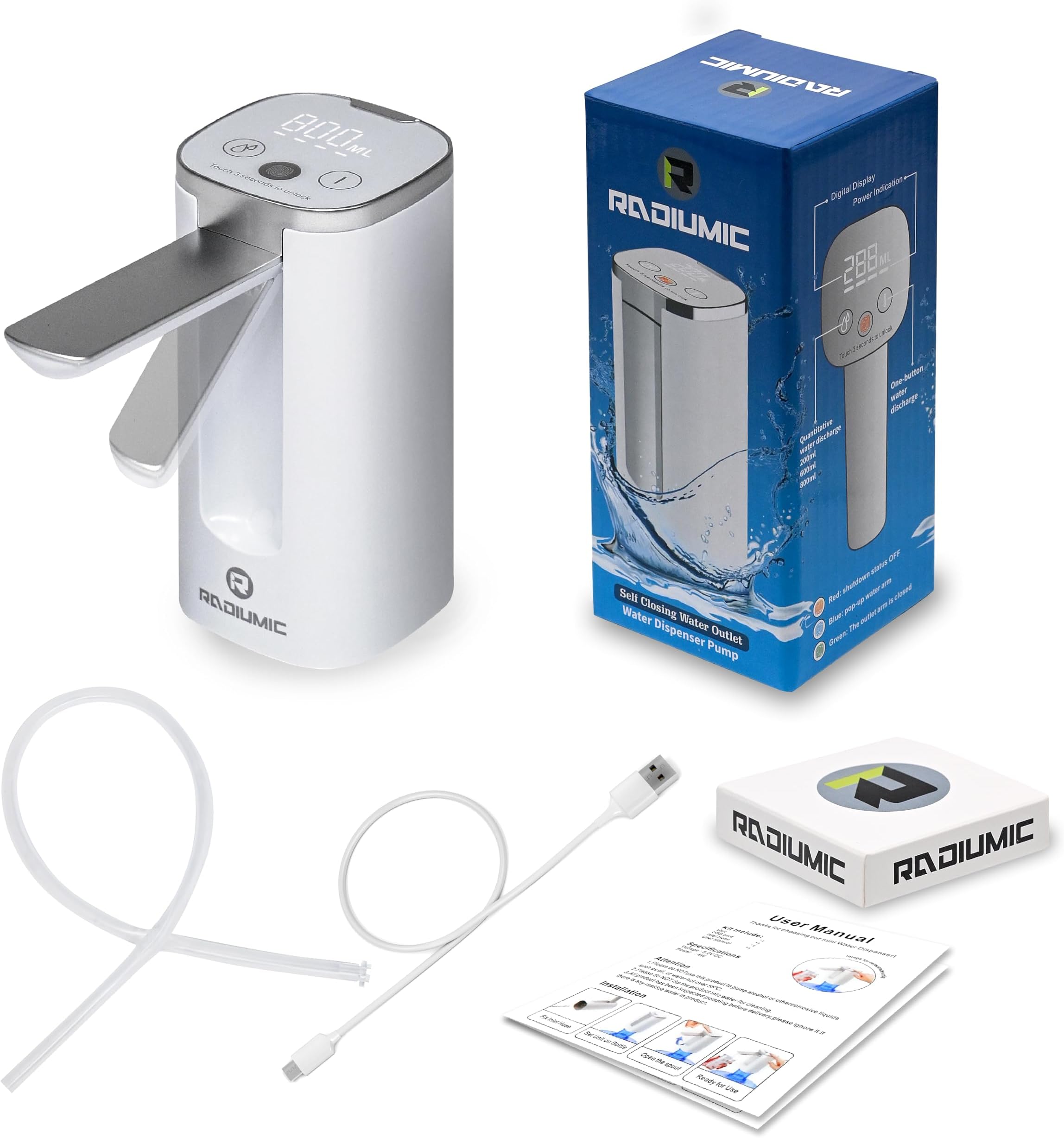 Amazon.com: Rechargeable Water Dispenser for 5 Gallon Bottle, Child ...