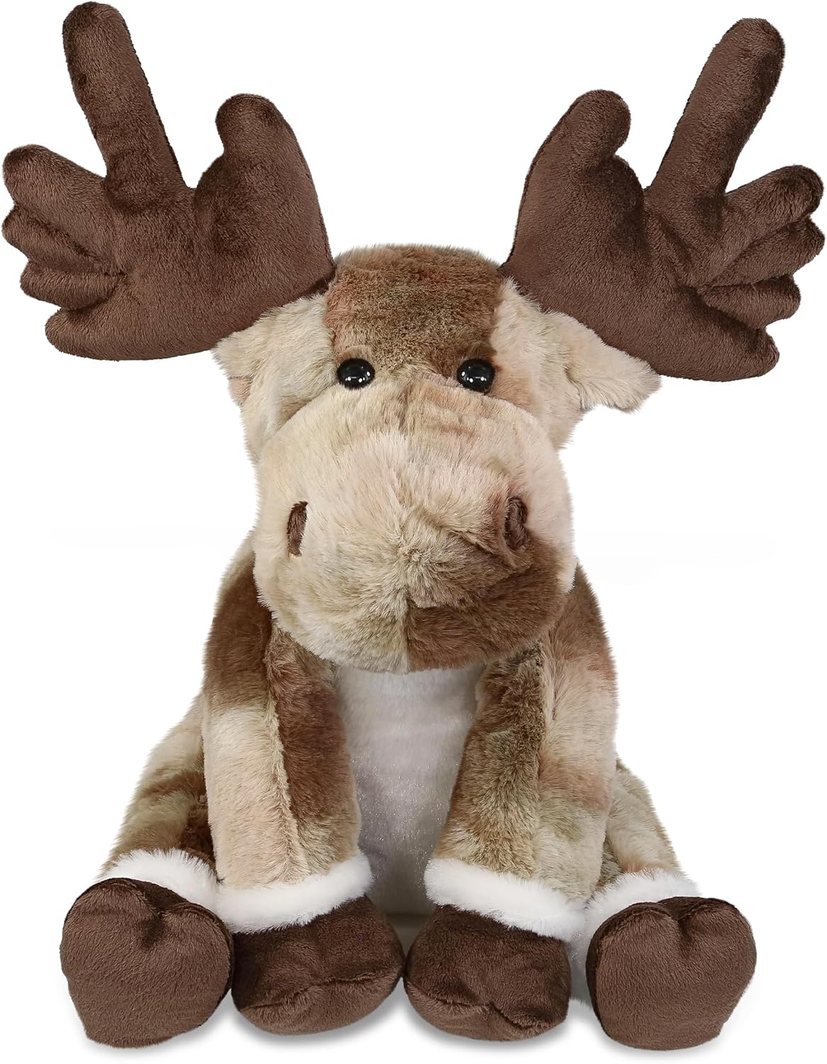 Amazon.com: DolliBu Forest Floppy Moose Stuffed Animal - Soft Huggable ...