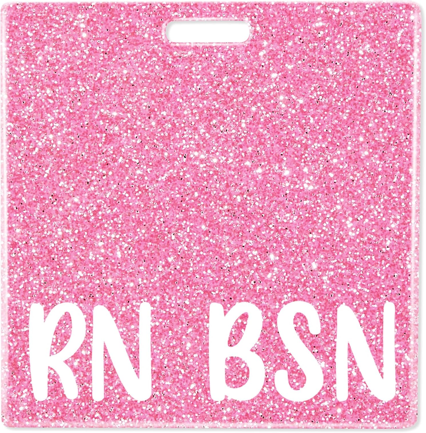 Amazon.com : RN BSN Badge Buddy (Pink) - Horizontal Heavy Duty Badge ...