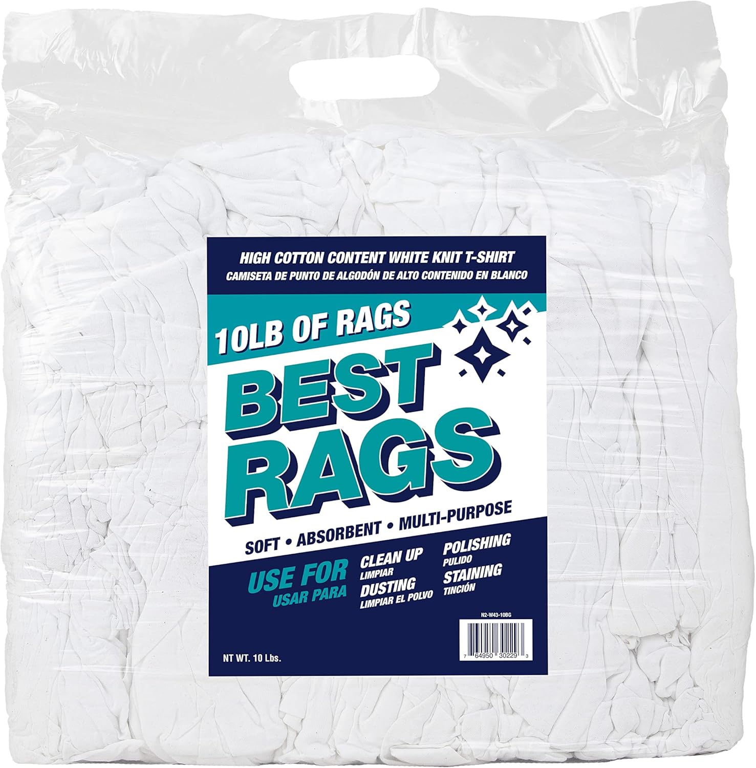 Amazon.com: Arkwright W43 Cleaning Rags - Bulk Premium T-Shirt Material ...