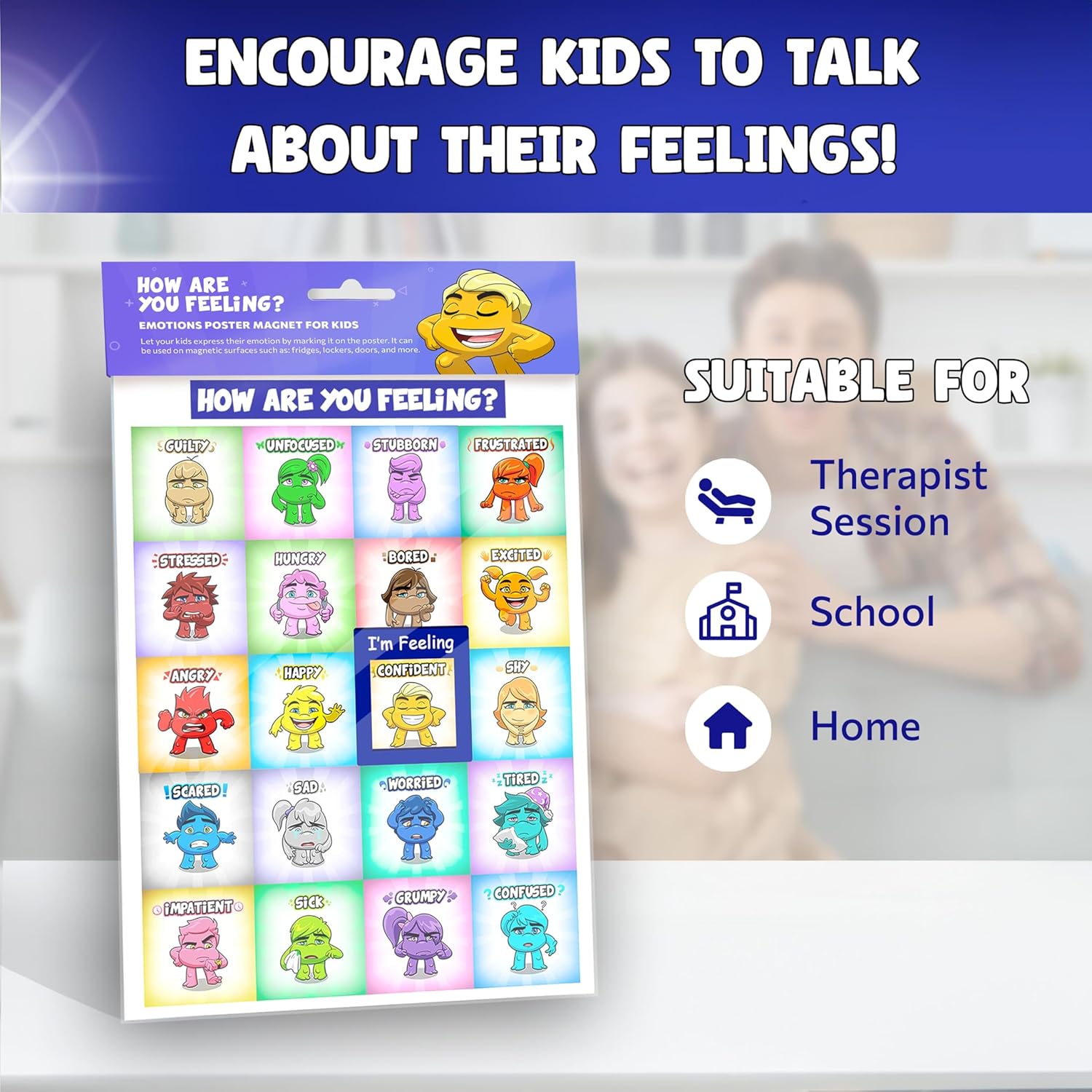 Magnet Feelings Chart for Kids and Toddlers - Mood Nepal | Ubuy