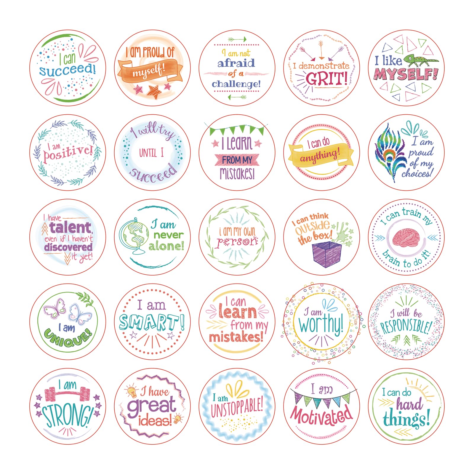 Snapklik.com : Confidence Chips 100 Empowering, Motivational, Positive ...