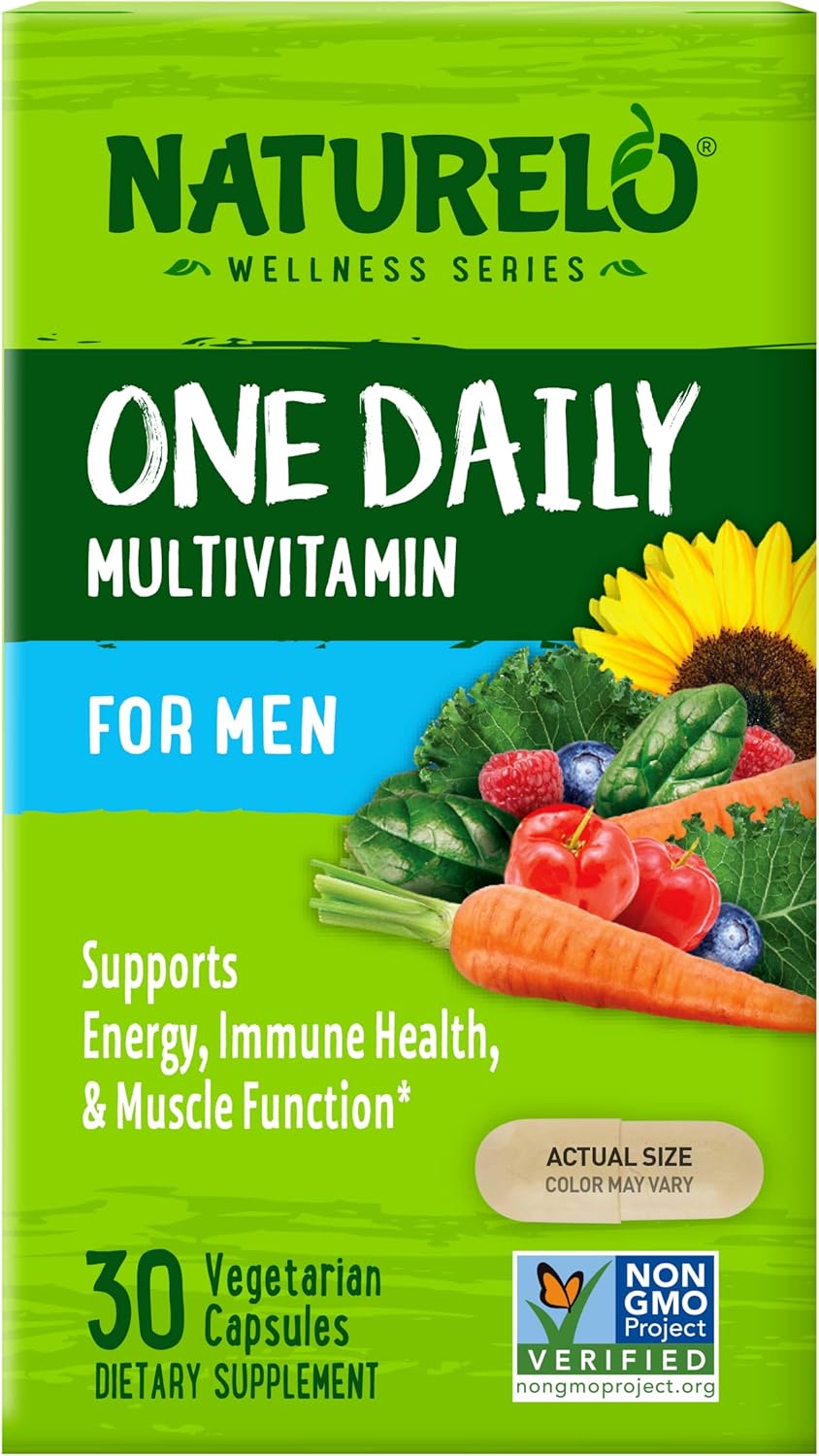 Amazon.com: Naturelo, One Daily Multivitamin Capsules for Men, 30 Count ...