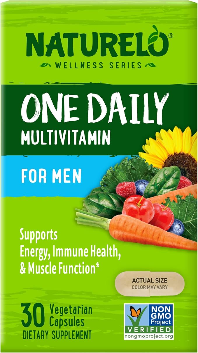 Amazon.com: Naturelo, One Daily Multivitamin Capsules for Men, 30 Count ...