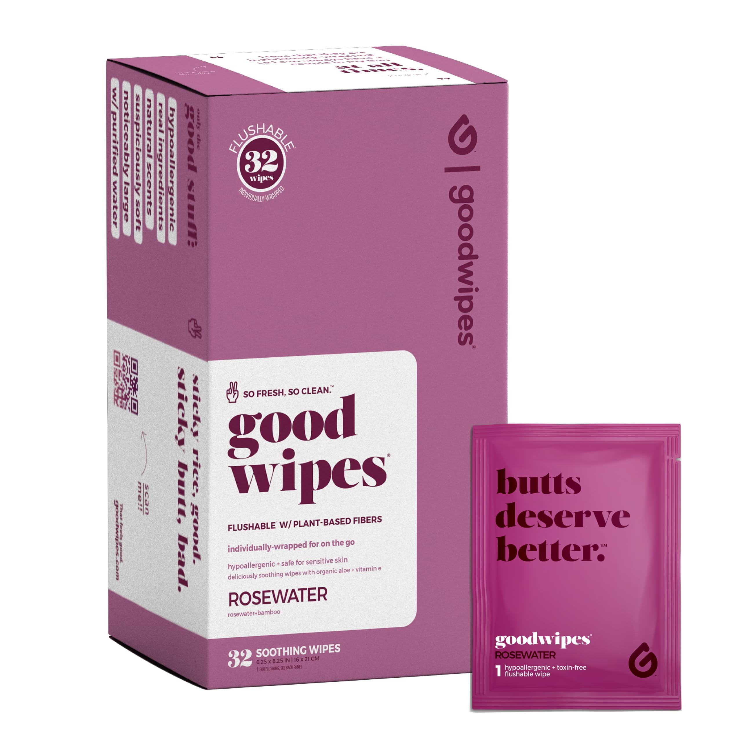 Amazon.com: Goodwipes Flushable Wipes – Soothing Botanicals & Aloe ...