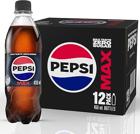Pepsi Max Zero Sugar Cola 12 x 450ml : Amazon.com.au: Pantry Food & Drinks