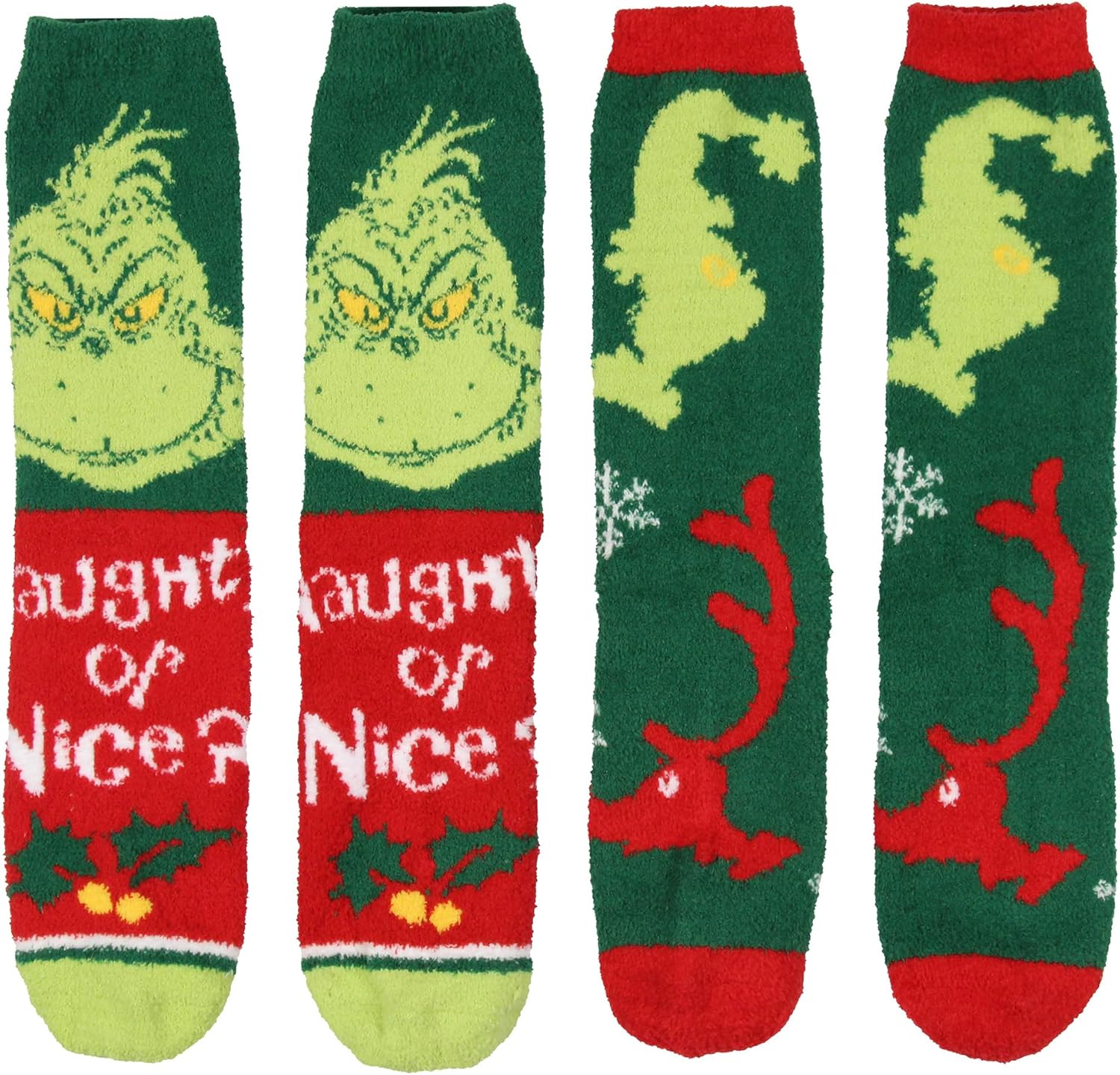 Amazon.com: Bioworld Dr. Seuss GRINCH Naughty Or Nice Christmas Adult ...