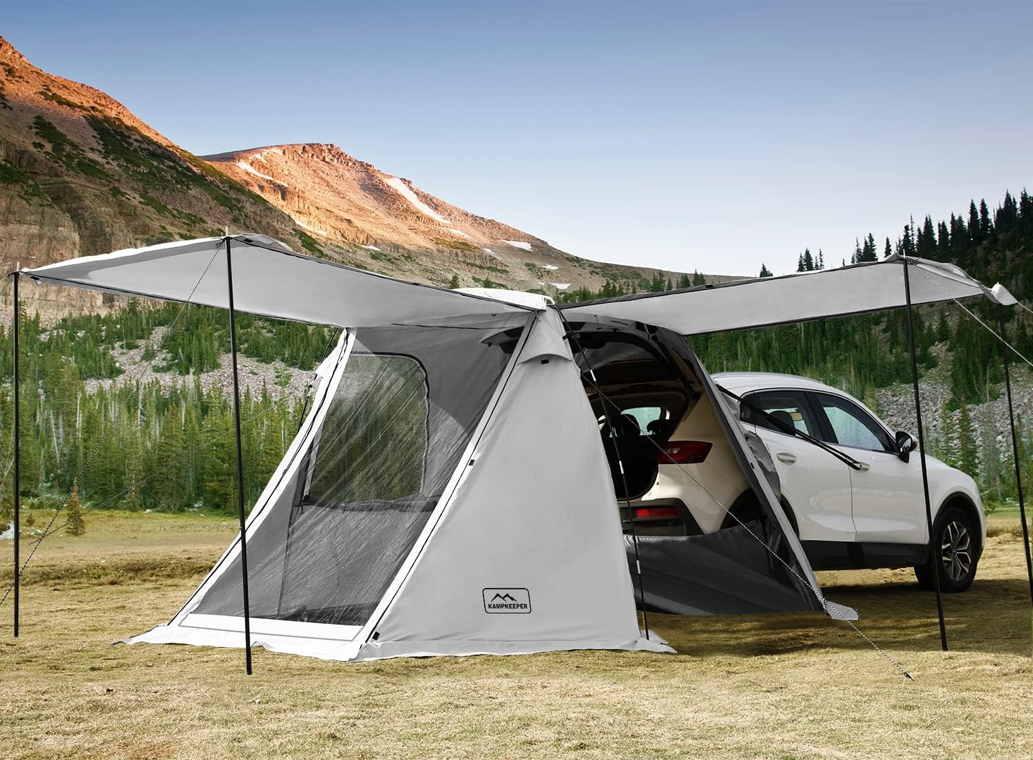Amazon.com: Vehicle SUV Rear Tent for Camping Car Tents Car Awning Sun ...
