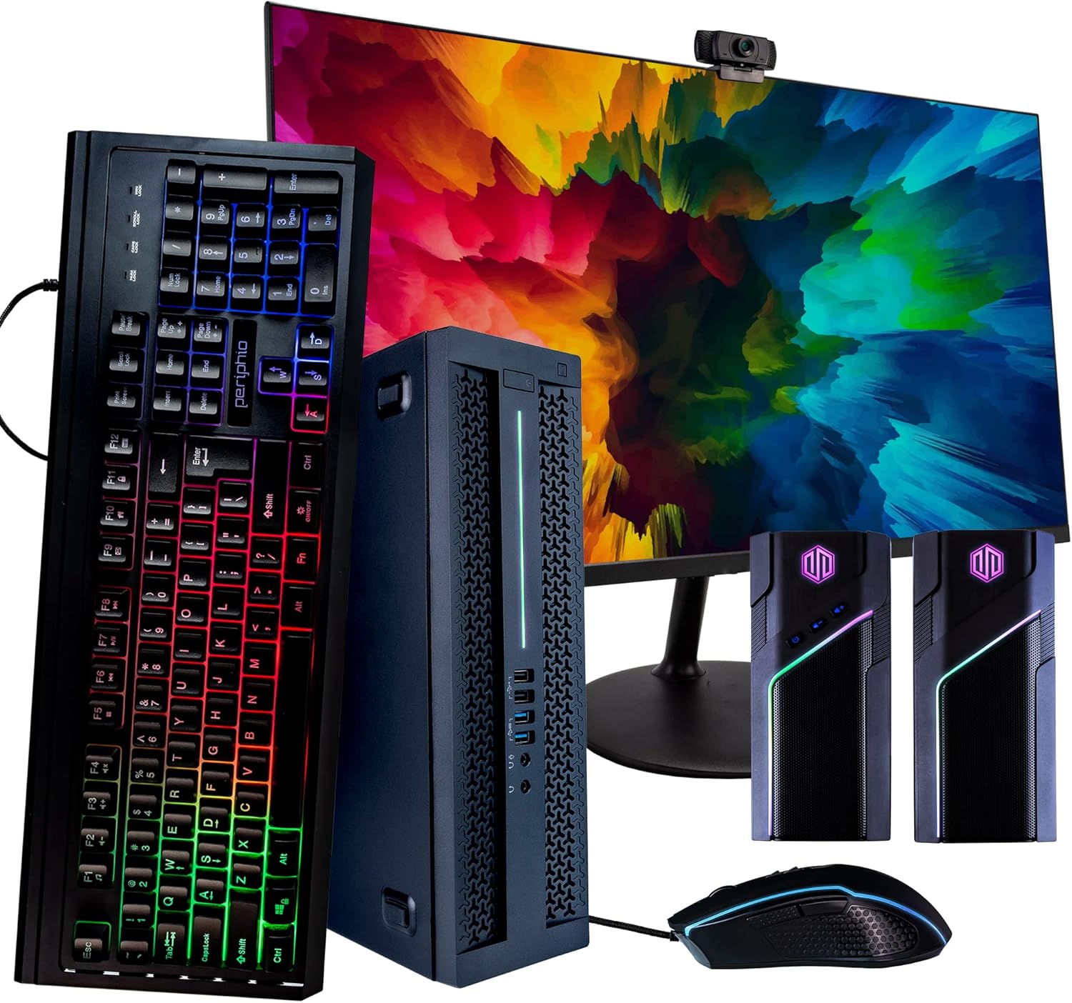 Amazon.com: Family RGB Desktop Computer | Quad Core Intel i5 (3.2 ...