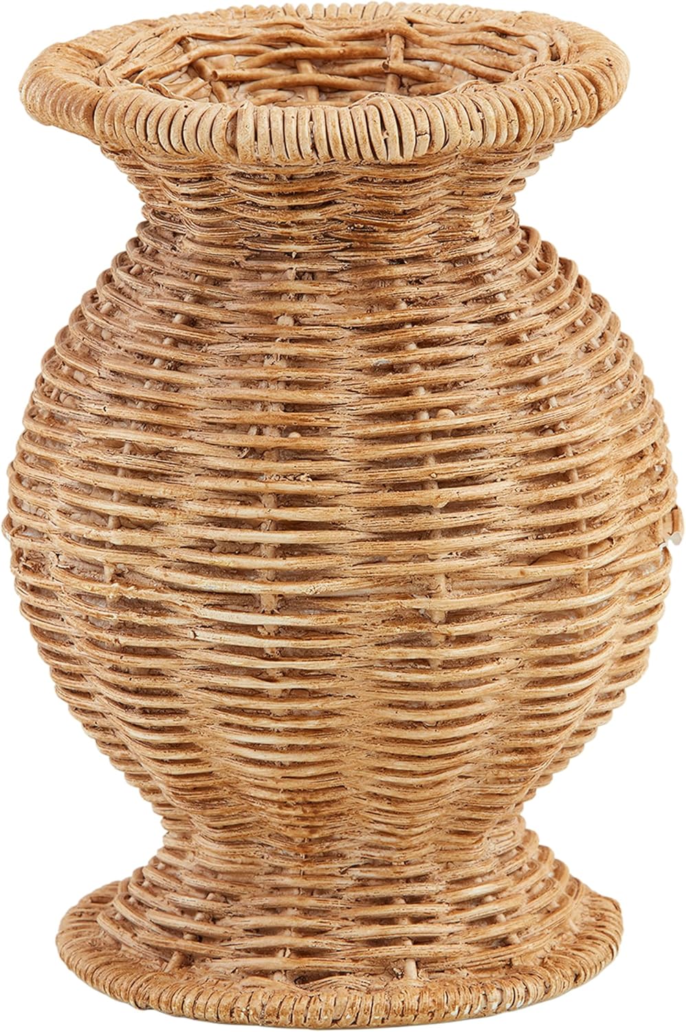Amazon.com: Mud Pie Wide Resin Basket Weave Vase; 6 1/2" x 4 1/4" Dia ...