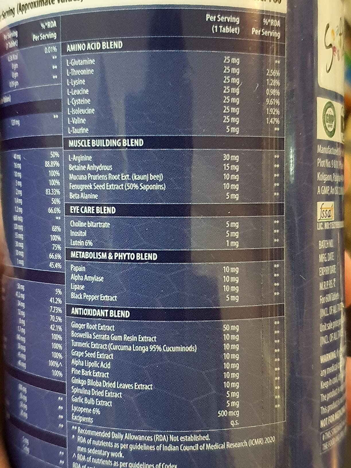 NATURYZ Daily Multivitamin Men 18+ with Highest 60 Nutrients (Vitamins ...