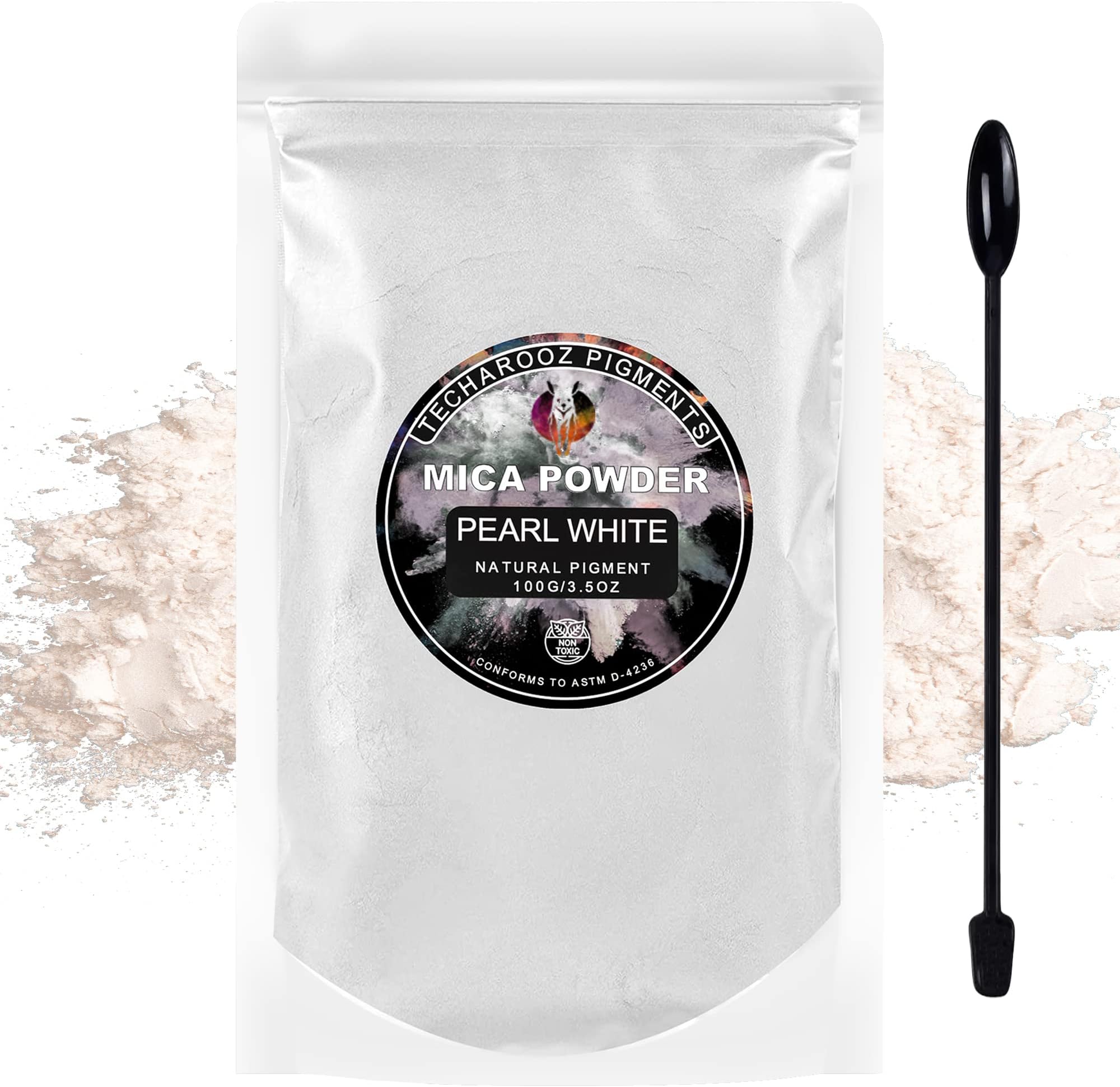 Amazon.com: MEYSPRING White Pearl Mica Powder - 50g - White Resin ...