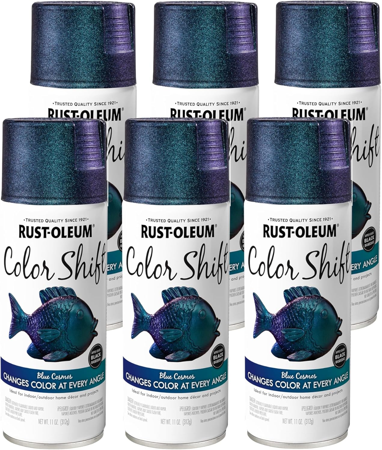 Rust-Oleum 372479 Specialty Color Shift Spray Paint, 11 oz,Blue Cosmos ...