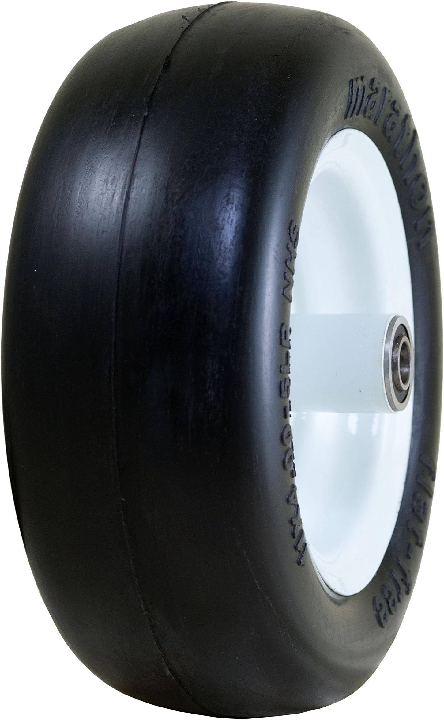 Amazon.com : Marathon 11x4.00-5" Flat Free Lawnmower Tire on Wheel, 5 ...