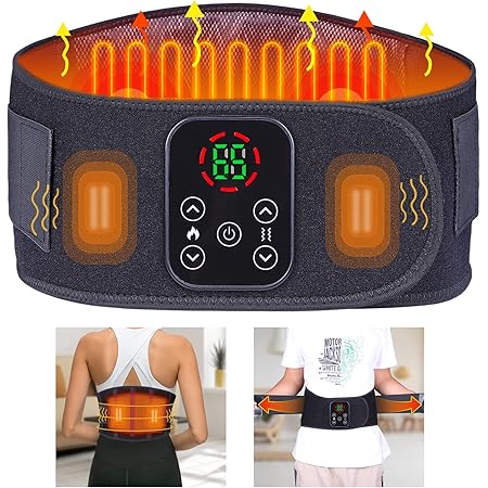 Amazon.com: Goldmille Heated Back Massager Belt Inflatable for Instant ...