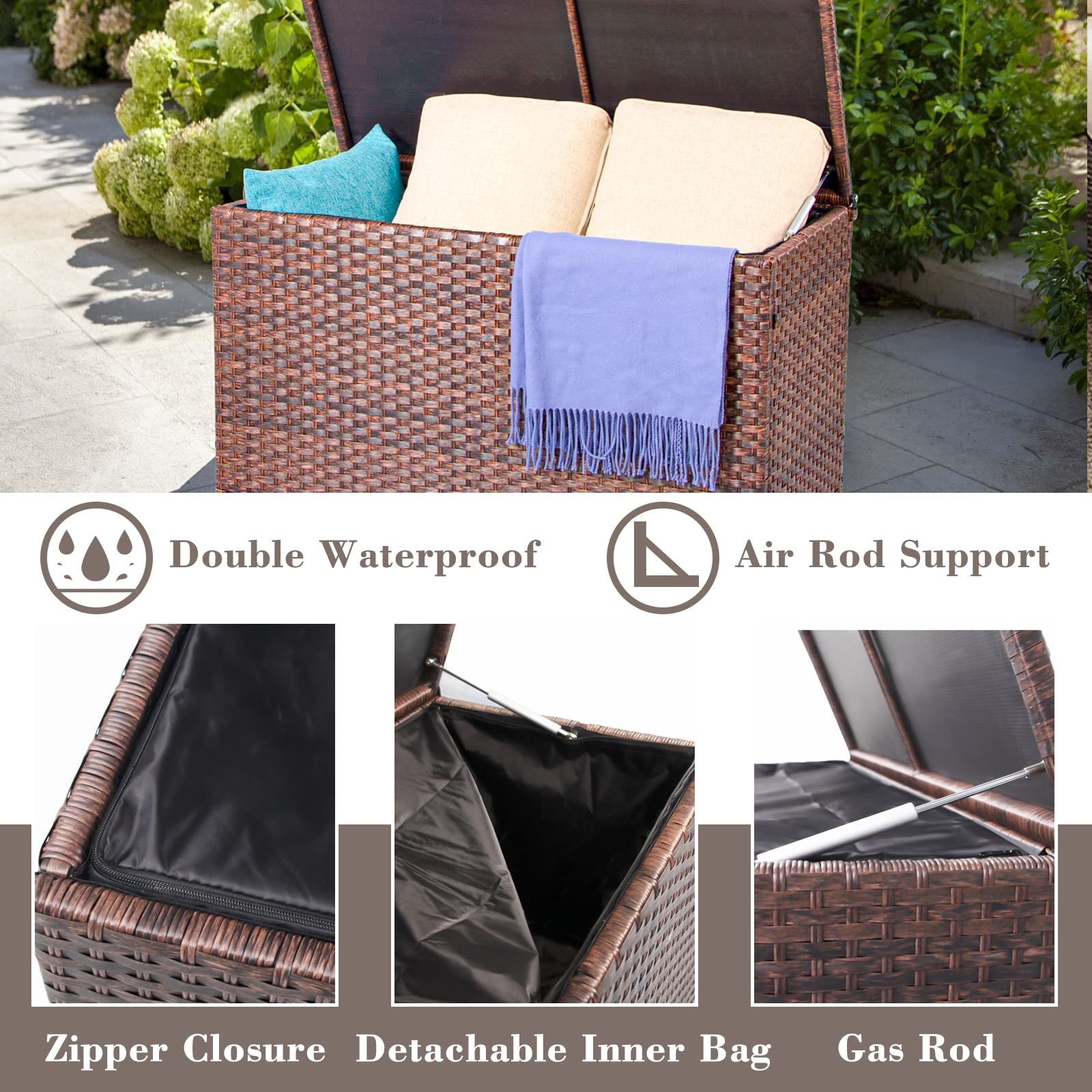 Snapklik.com : DIMAR GARDEN Outdoor Storage Deck Boxes
