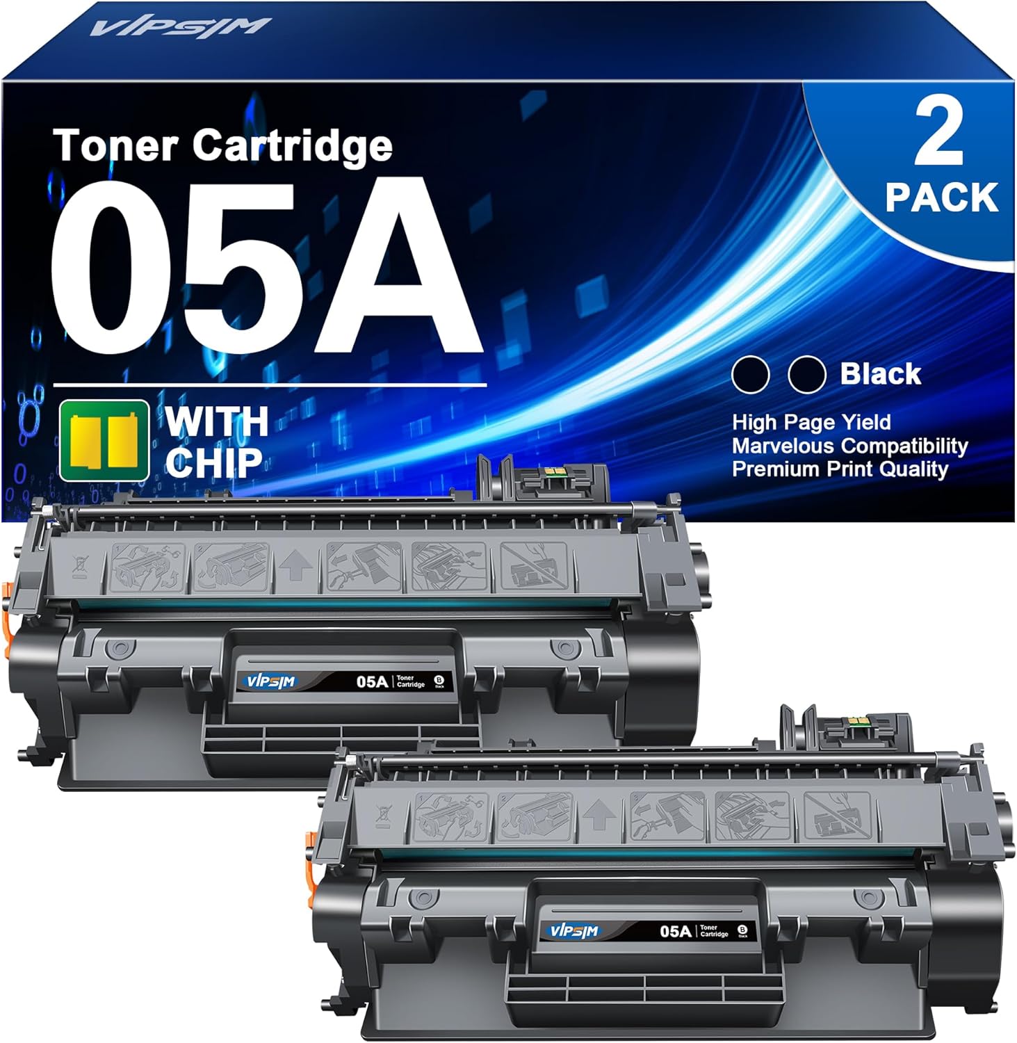 Amazon.com: 05A CE505A Toner Cartridge - Replacement for HP 05A CE505A ...