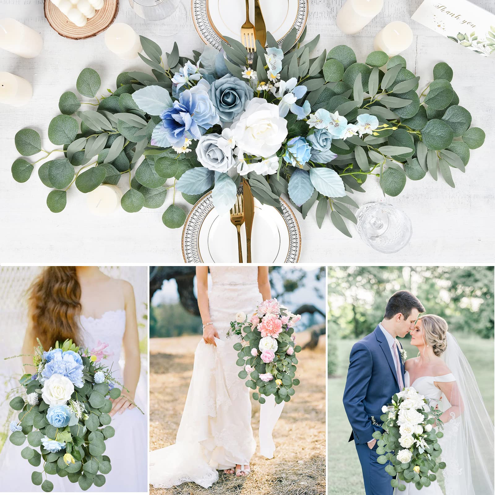 Snapklik.com : 26inch Italian Ruscus Greenery Stems,16Pack Artificial ...