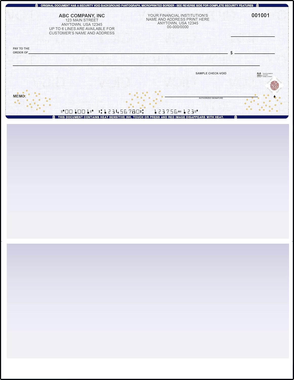 Amazon.com : Blue High Security Checks on Top Compatible w/QB ...