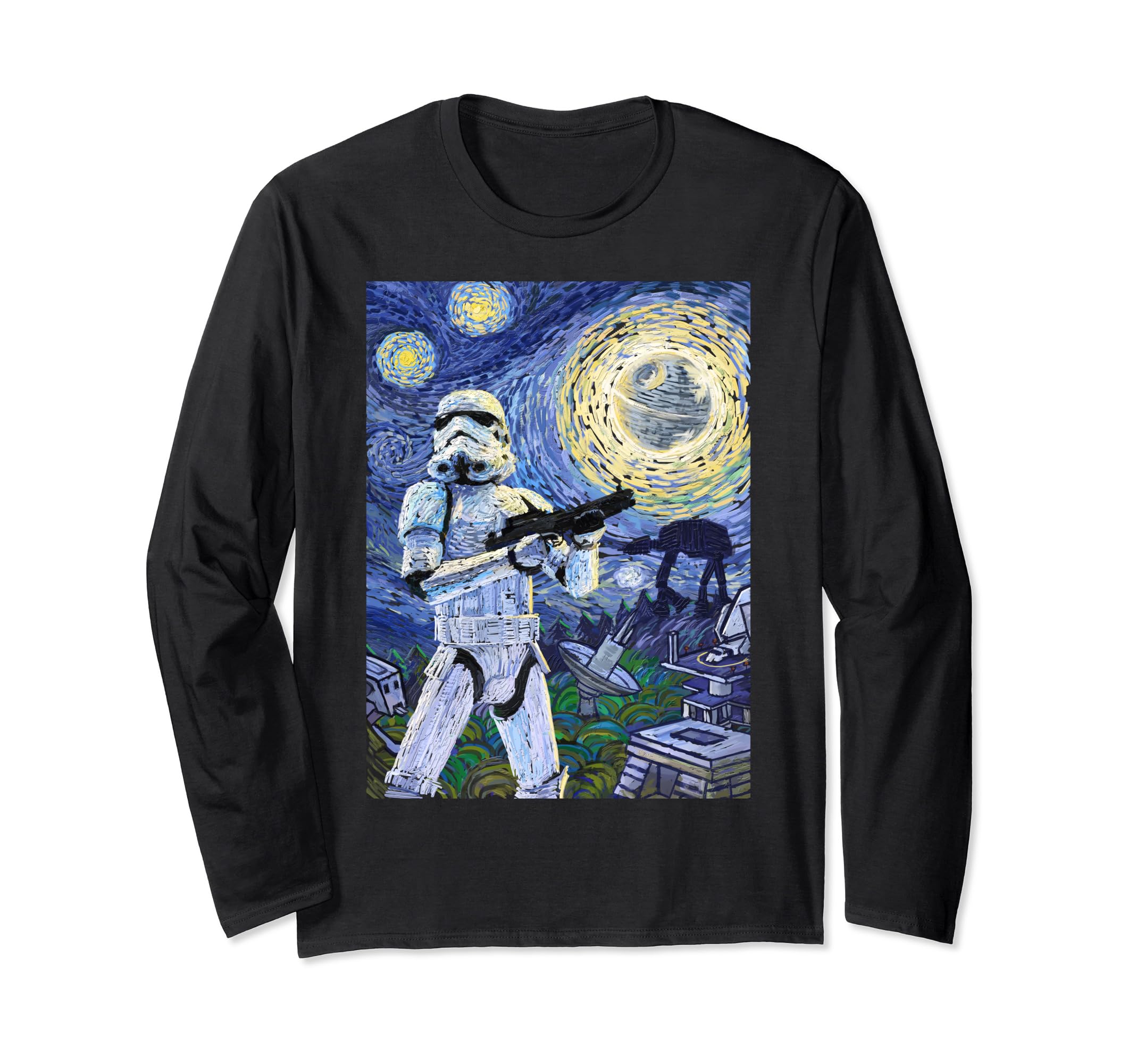 Amazon.com: Star Wars Stormtrooper Starry Night Long Sleeve Tee Long ...