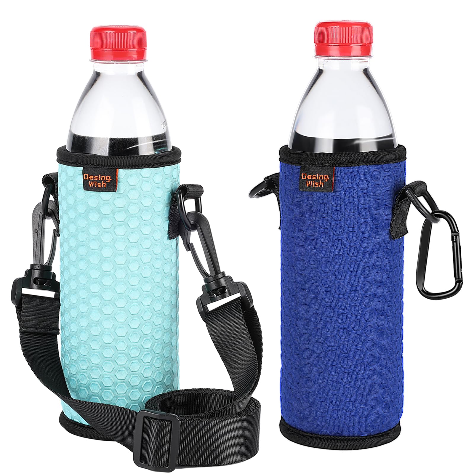 Amazon.com: Desing Wish Portable 16.9 oz Plastic Bottles Insulators ...