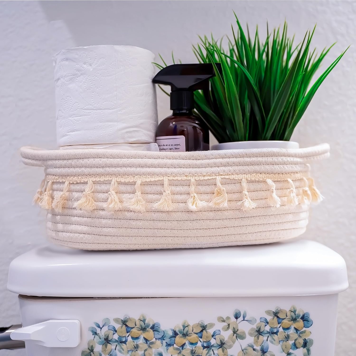 Amazon.com: YELLOW LOTUS Basket for Gifts Empty - 14" Small Woven ...