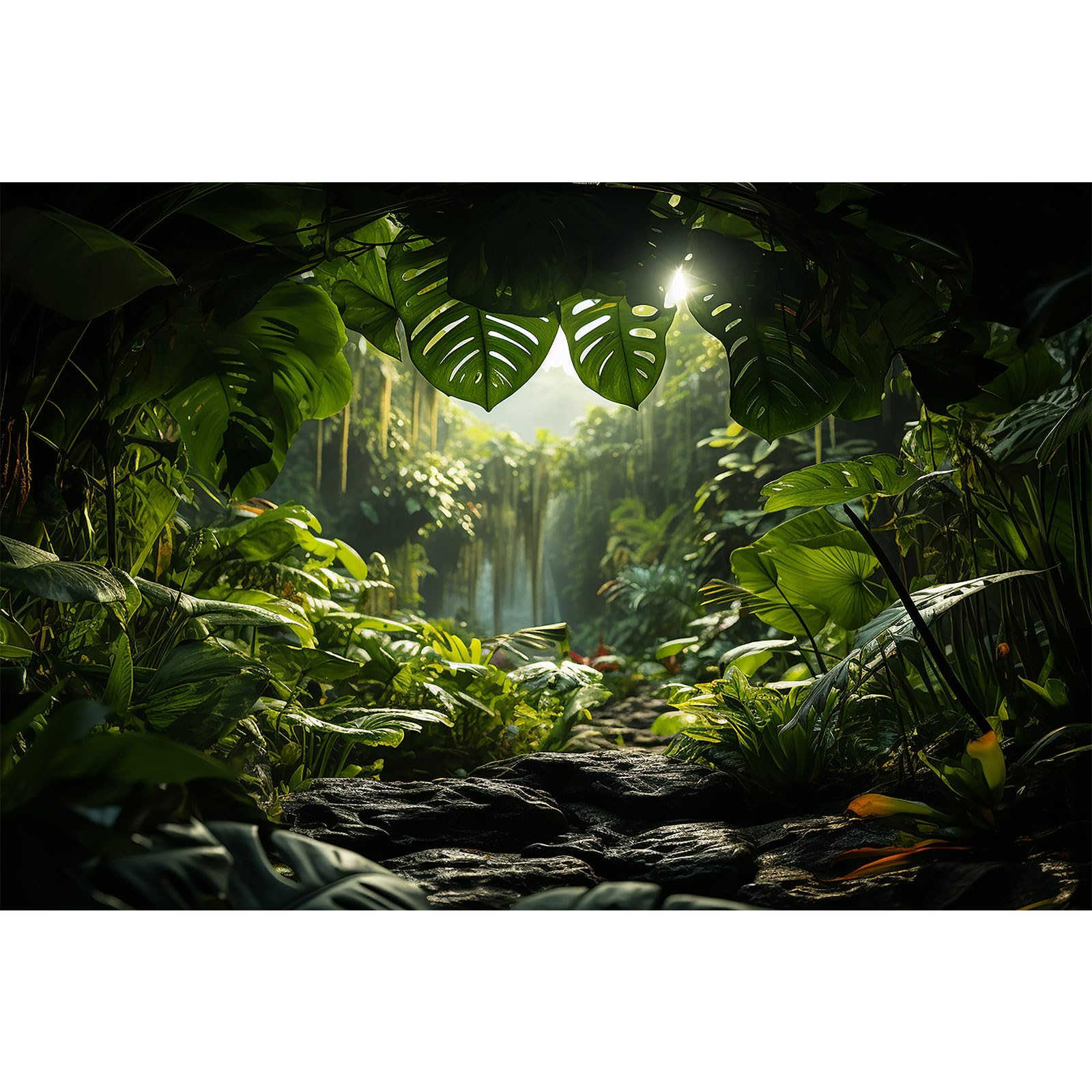 Snapklik.com : Aquarium Background Lush Tropical Leaves Fish Tank ...