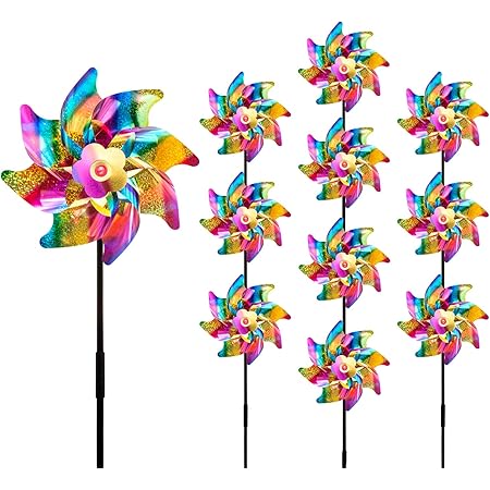Amazon.com: Lawn Pinwheels, Party Pinwheels Windmill Rainbow Pinwheel ...