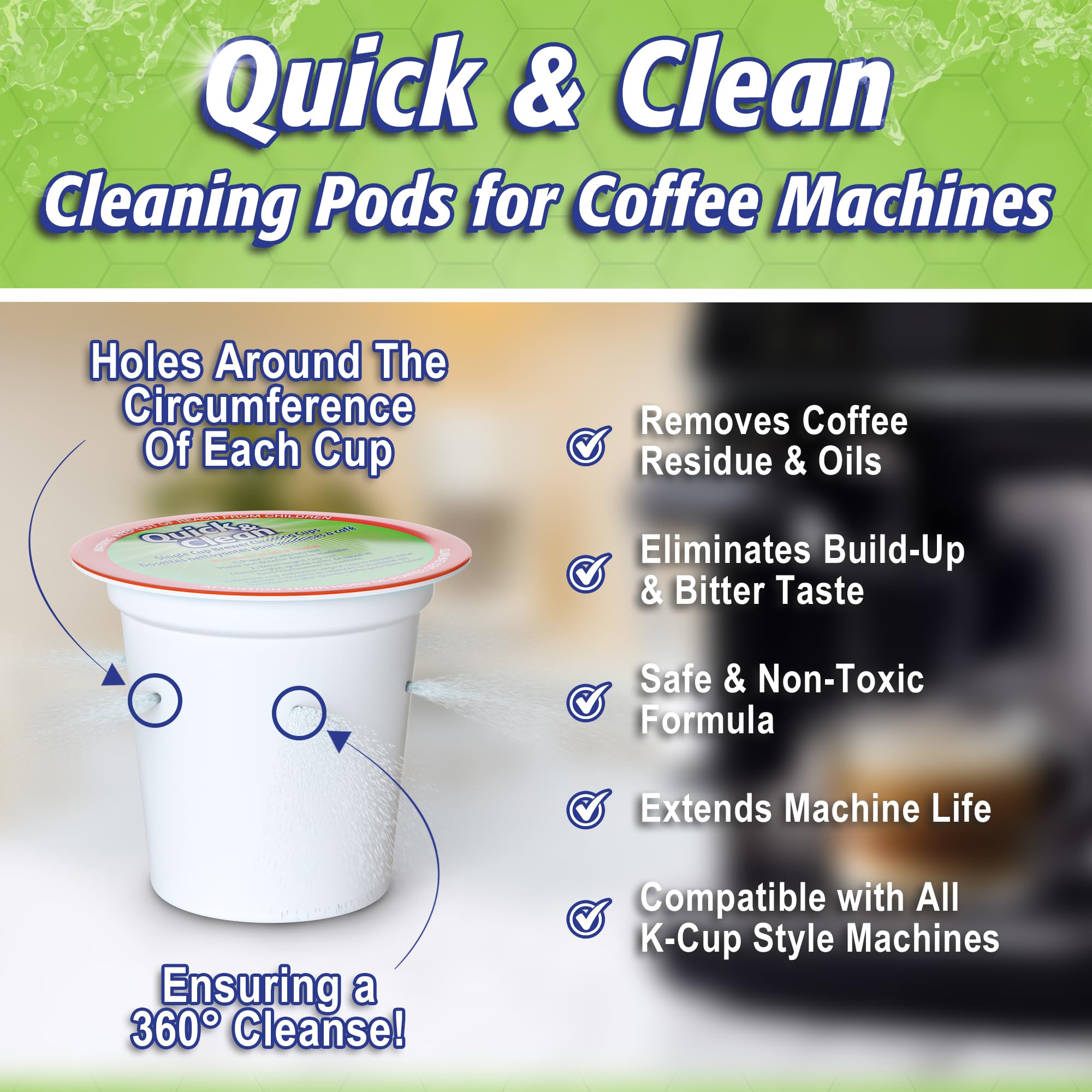 Snapklik.com : Quick & Clean 12-Pack Keurig Cleaning Pods - K Cup ...