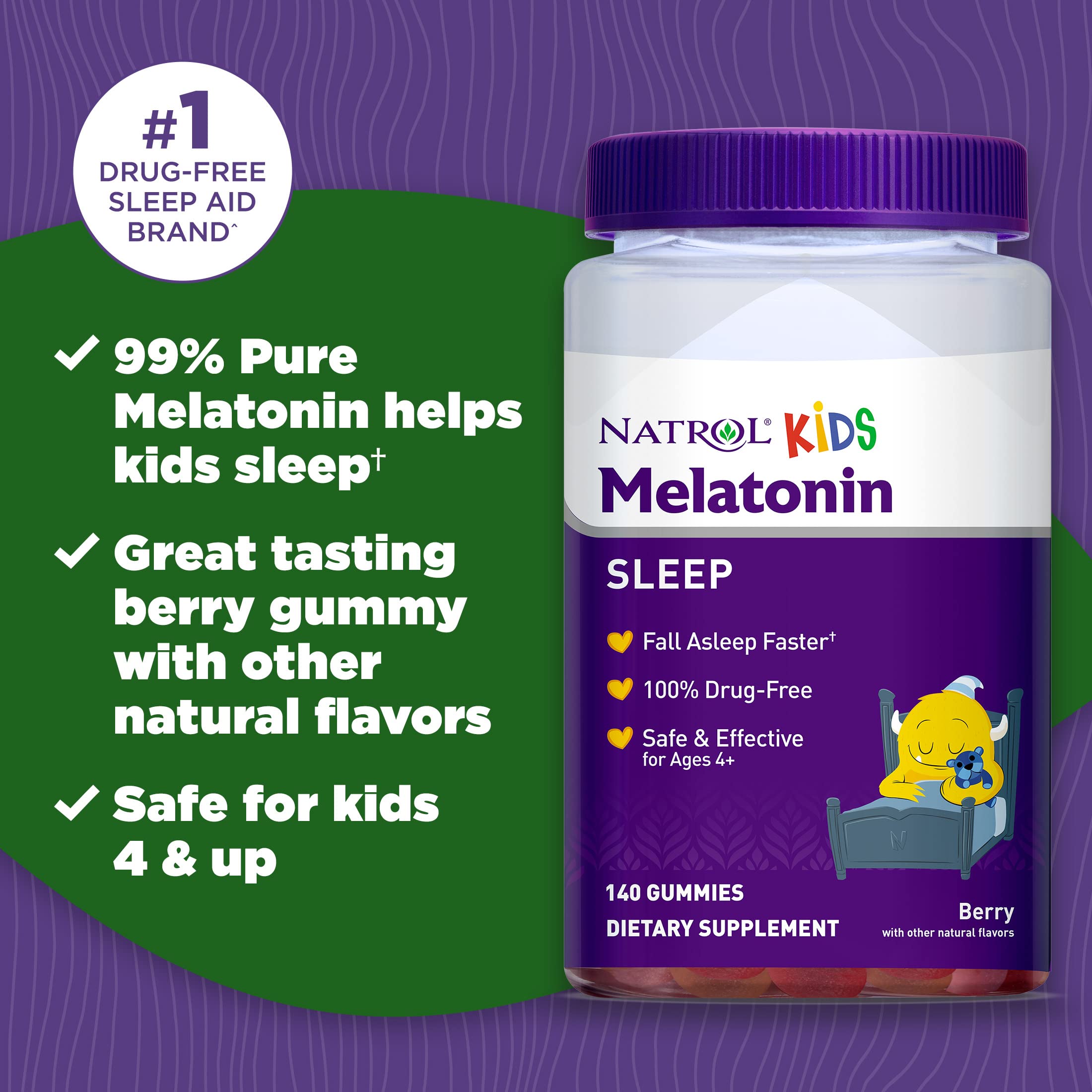 Snapklik.com : Natrol Kids Melatonin Sleep Aid Gummy