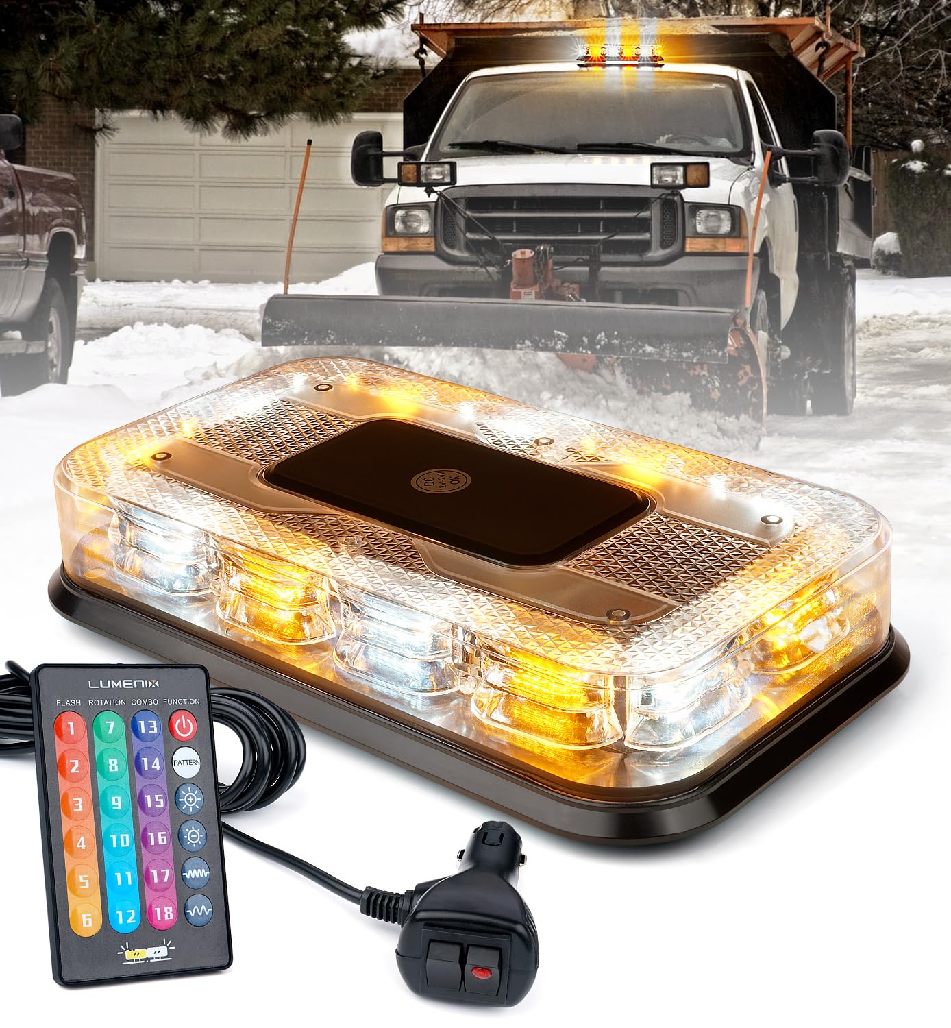Snapklik.com : LUMENIX LED Roof Top Strobe Beacon Light Bar Rooftop ...