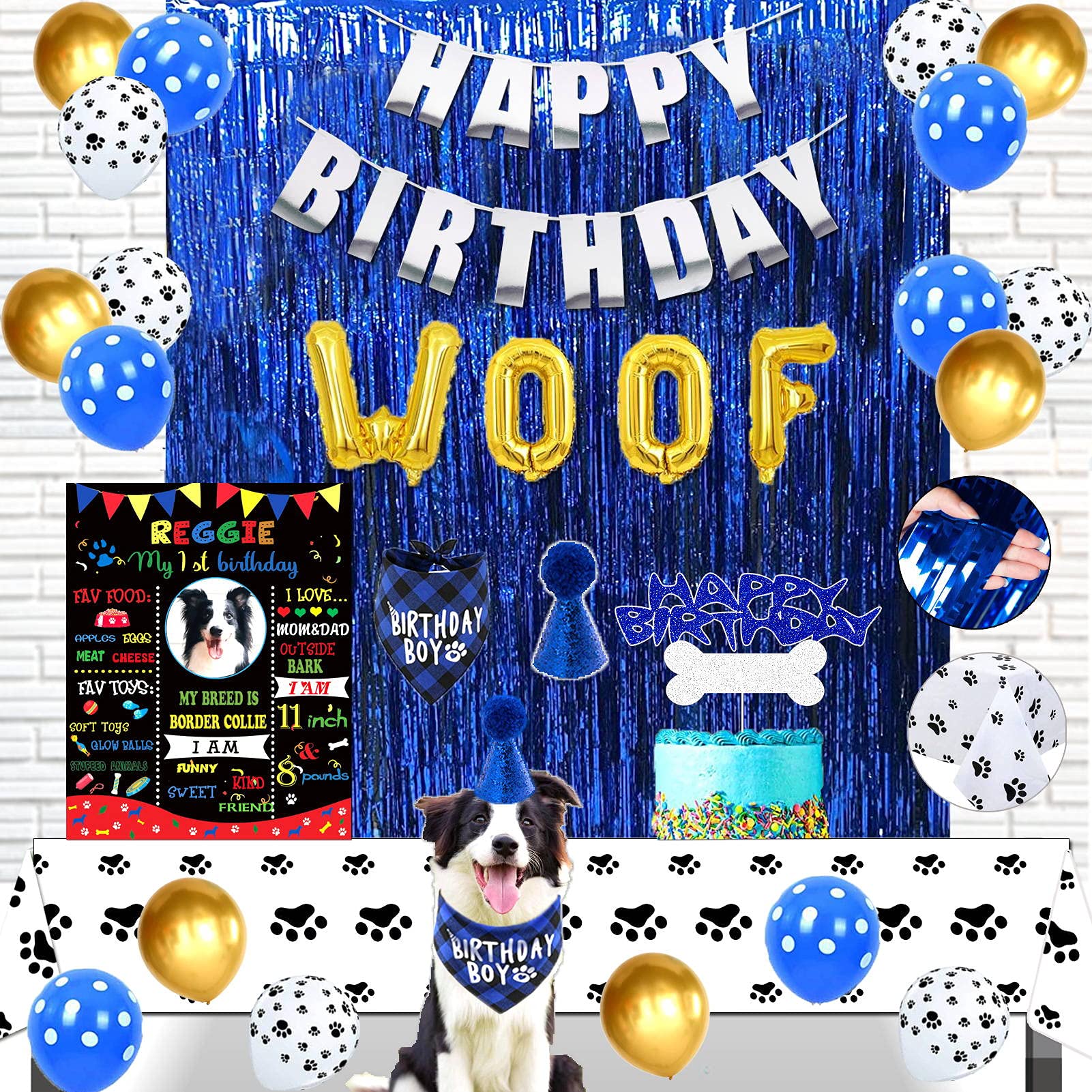 Funny Dog With Birthday Hat
