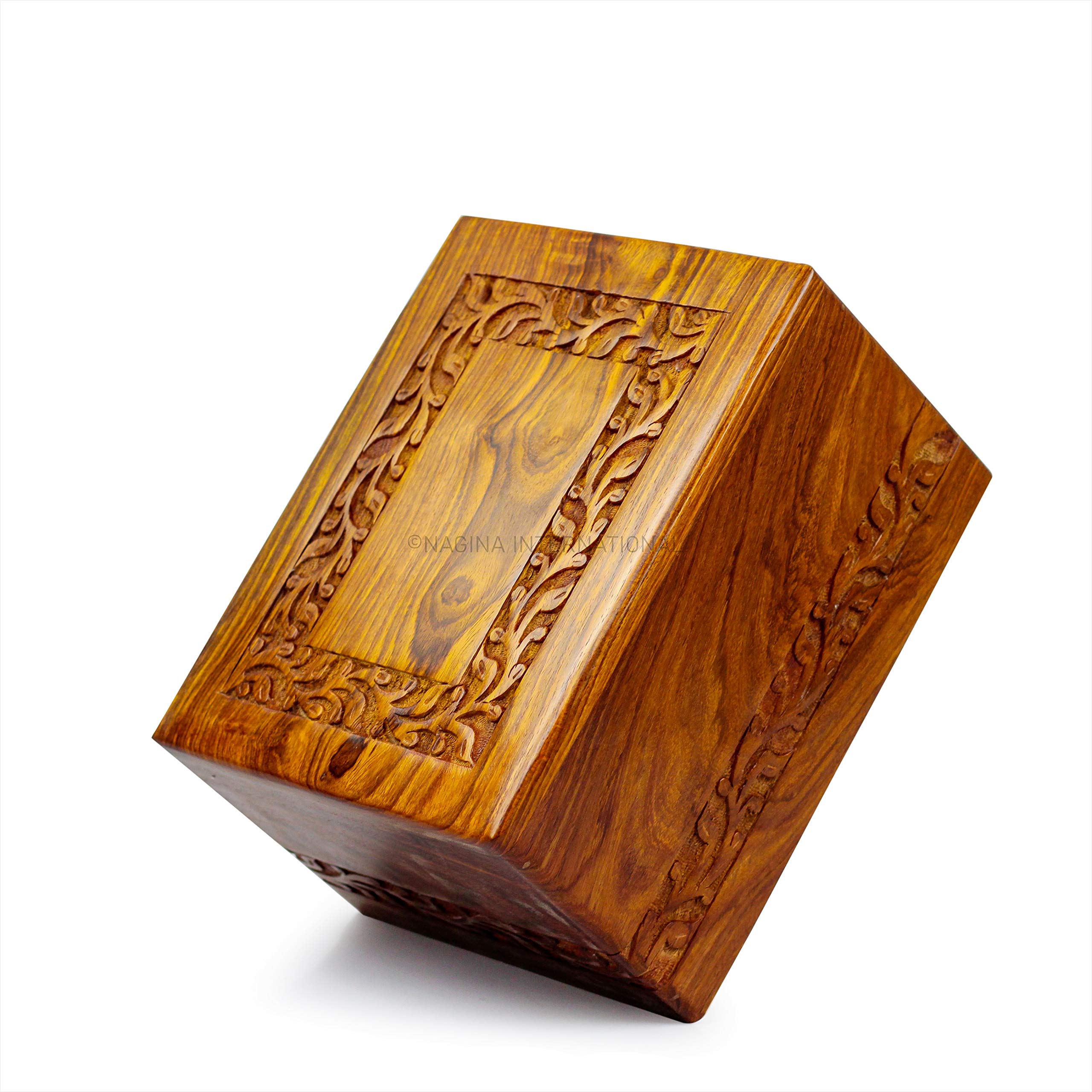 Authentic Premium Rosewood Hand Carved Decorative Wooden Urns with ...