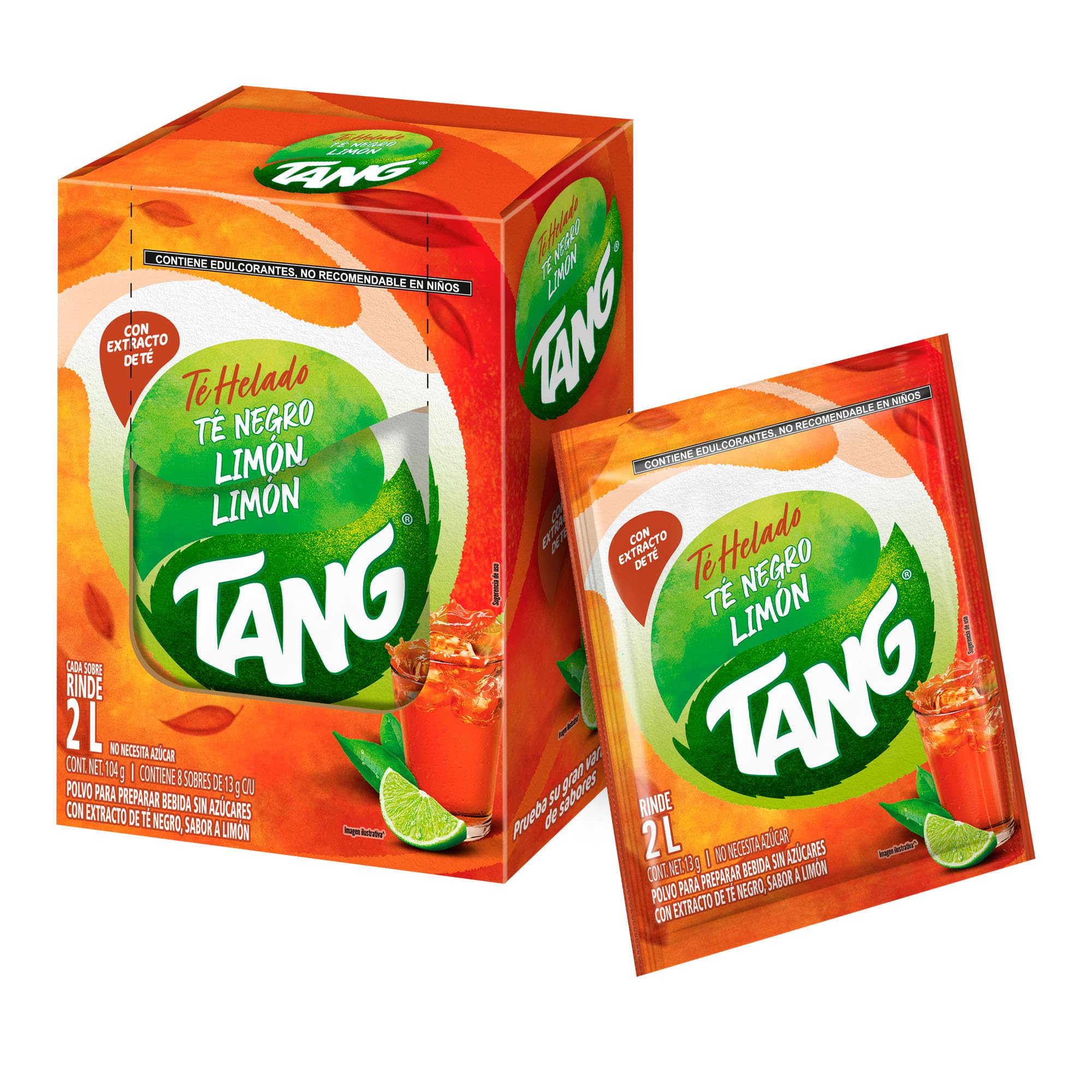 Tang Bebida en Polvo Sabor Té Negro Limón, 8 sobres de 13 g c/u ...