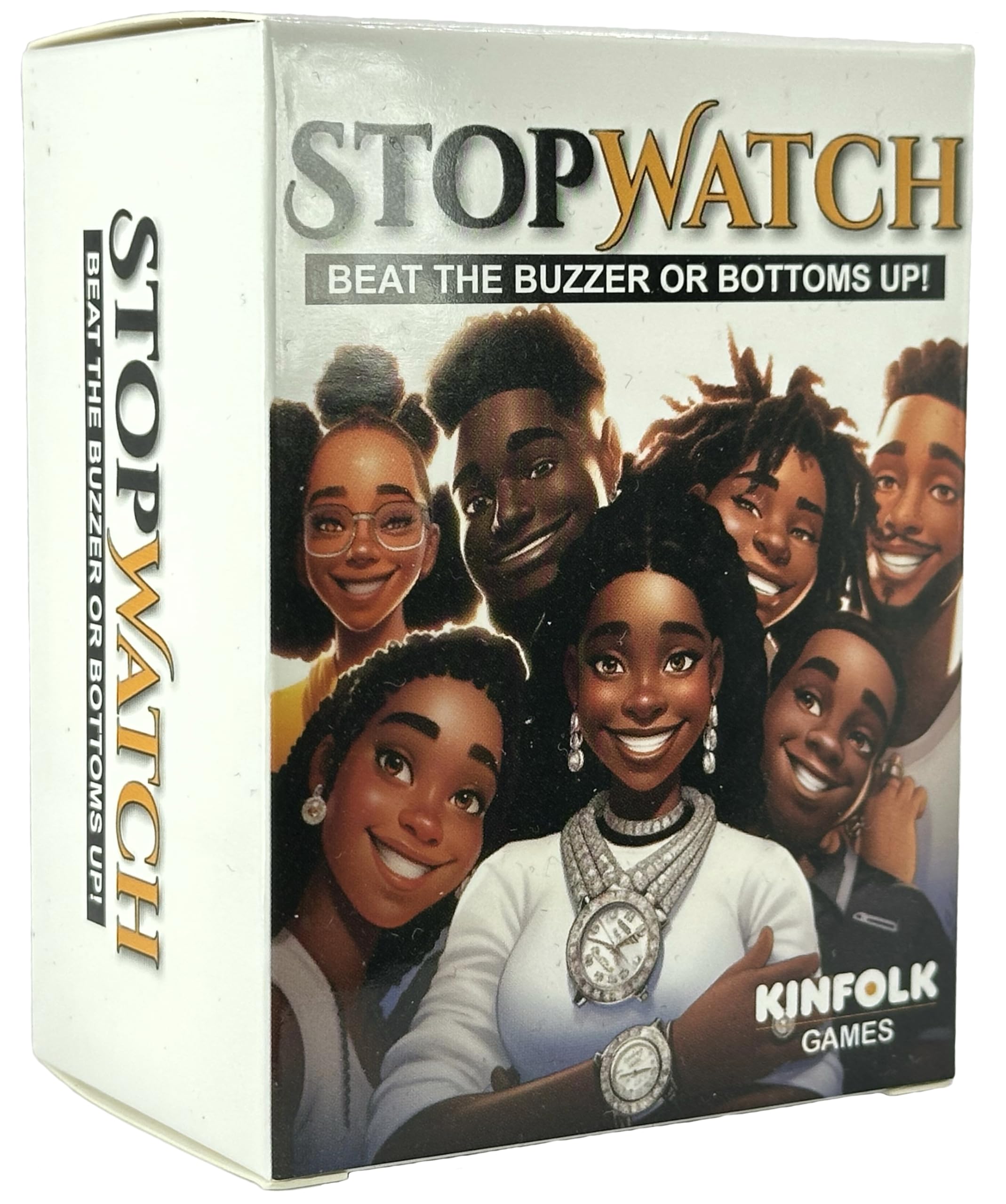 Amazon.com: Stopwatch Black-Owned Urban Party Drinking Card Game for ...