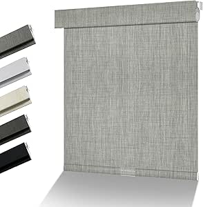 Amazon.com: HOTSOON No Drill No Tools Blackout Roller Shades for Windows, Cordless Roller Blinds ...