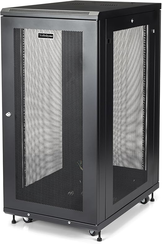 StarTech.com 24U Server Rack Cabinet - 4-Post Adjustable Depth (2" to ...