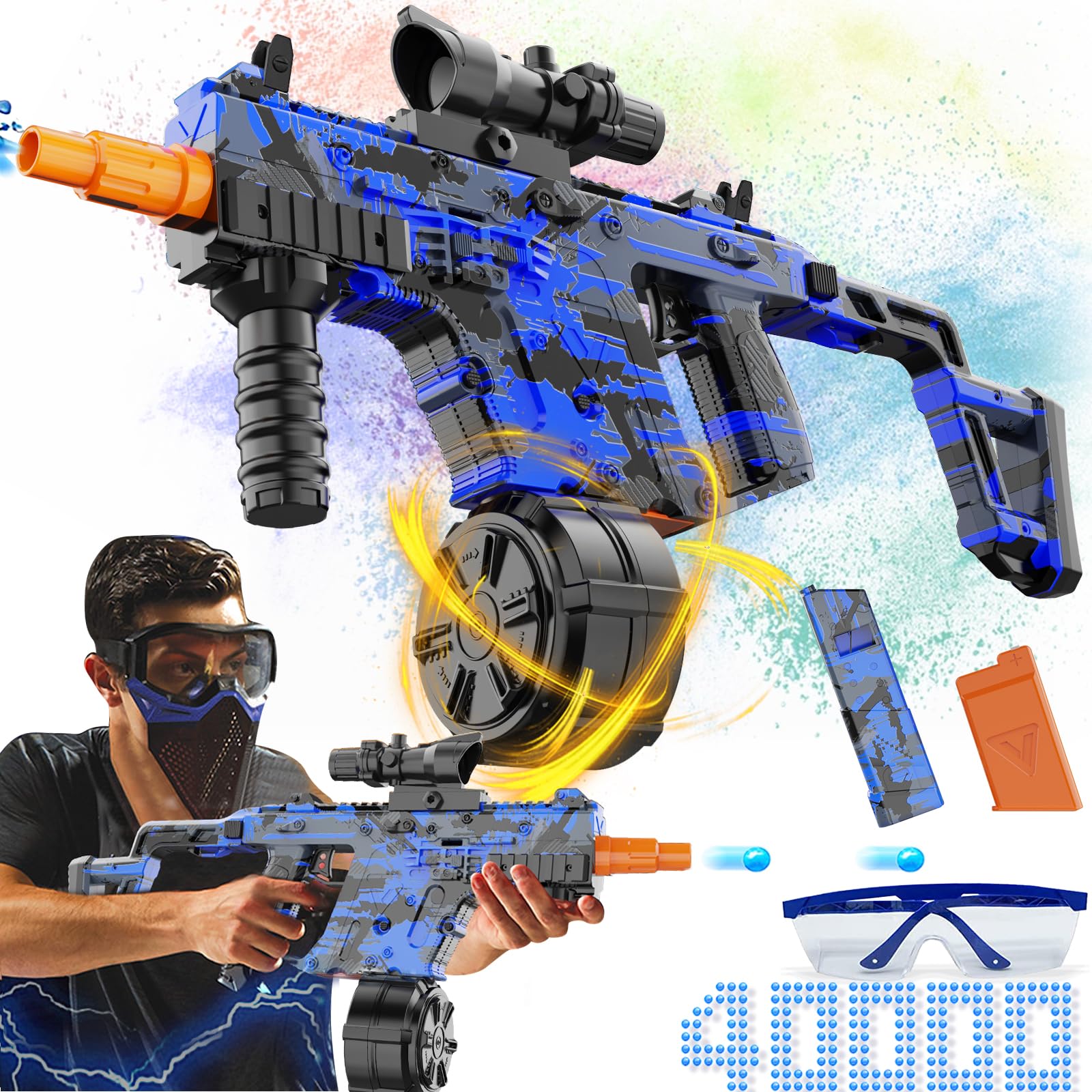 Buy SupAI Large Electric Gel Ball Blaster, High Speed Automatic ...