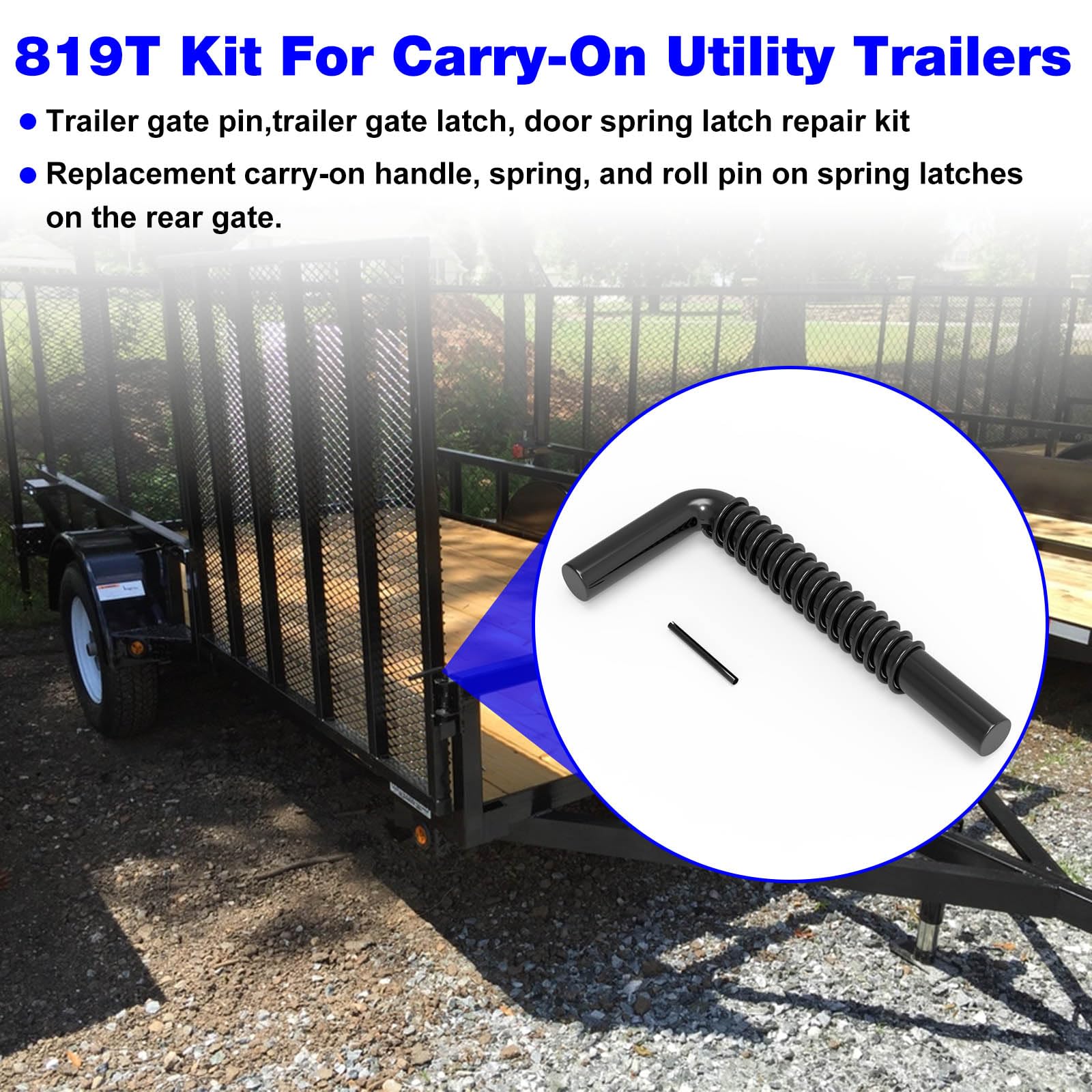 Utility Trailer Gate Latch OEM Heavy Duty Stainless Steel Spring Pin