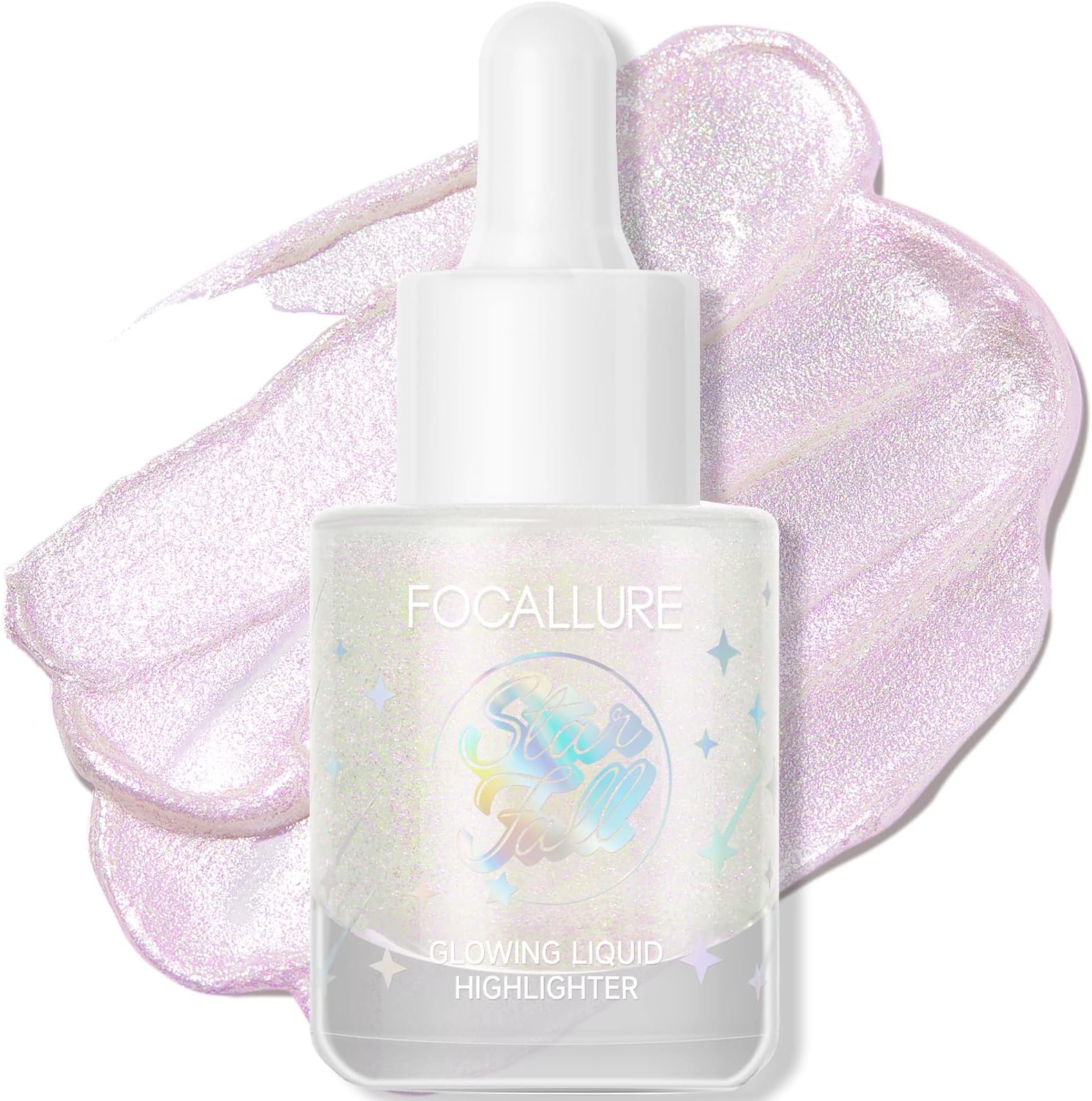 Amazon.com: FOCALLURE Starfall Glowing Liquid Highlighter, Shimmering ...