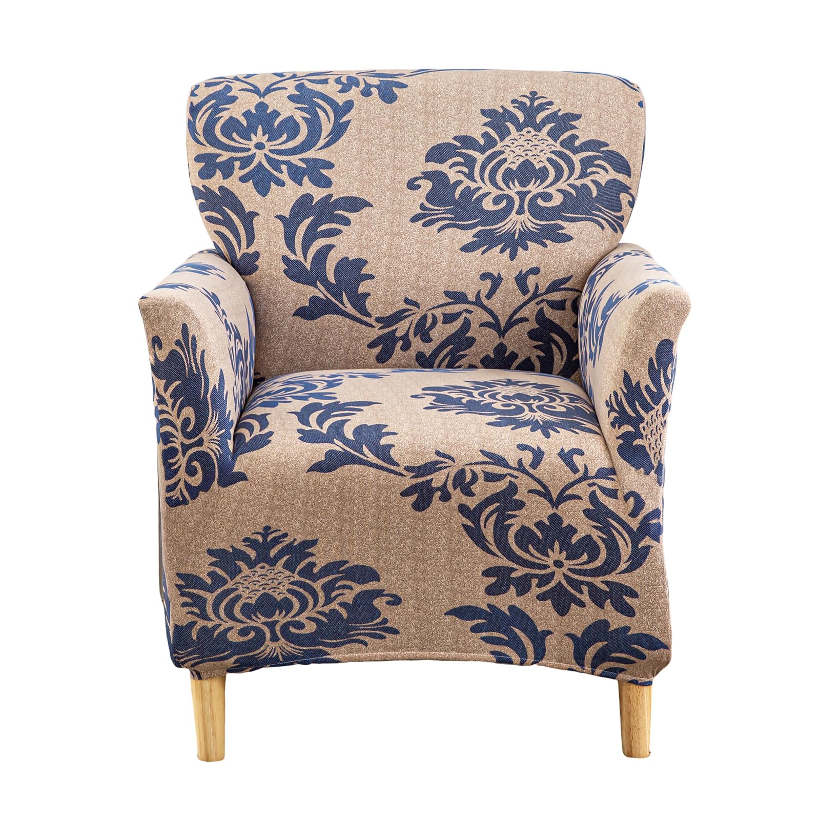Amazon.com: CRFATOP Stretch 1 Piece Chair Covers with Arms Printed ...