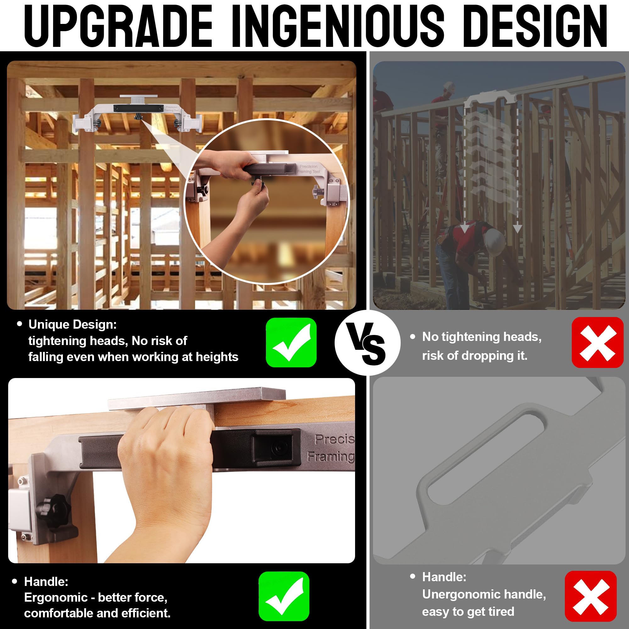 Snapklik.com : Adjustable Framing Tools, Upgrade 16 Stud Framing Tool ...