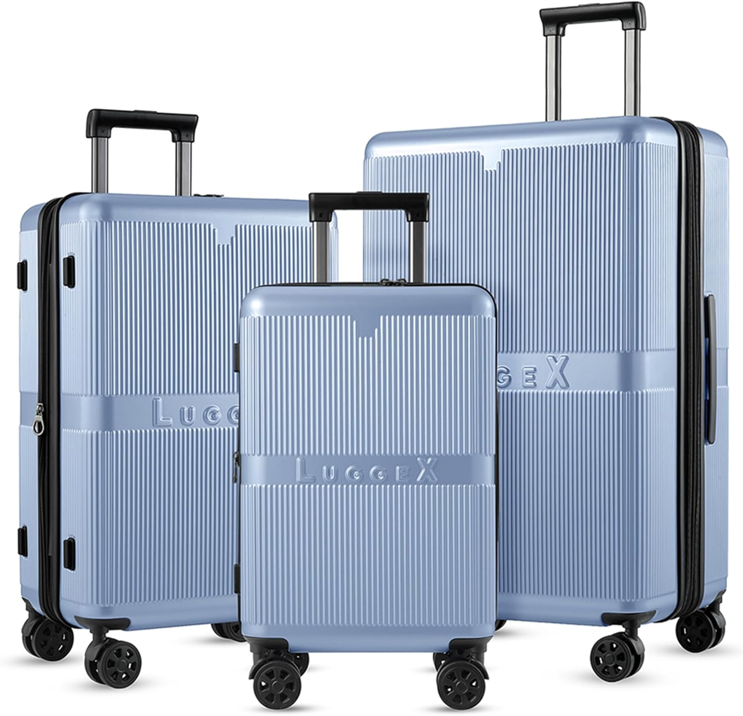Amazon.com | LUGGEX Carry On Luggage HUP3, Hardshell Suitcase with ...