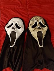 Amazon.com: Fun World Officially Licensed Ghost Face Aged Mask Costume ...